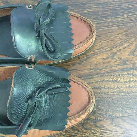 Cherokee | Shoes | Cherokee Vintage Kilty Brown Black Leather Loafers ...